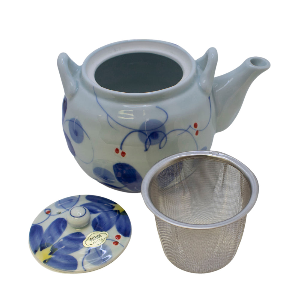 Blue Flower Teapot (Dobin) | TeaSource