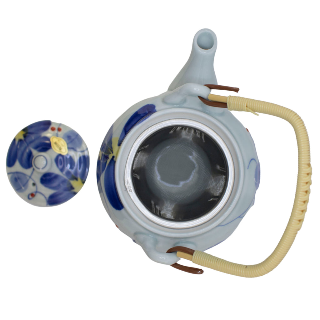 Blue Flower Teapot (Dobin) | TeaSource